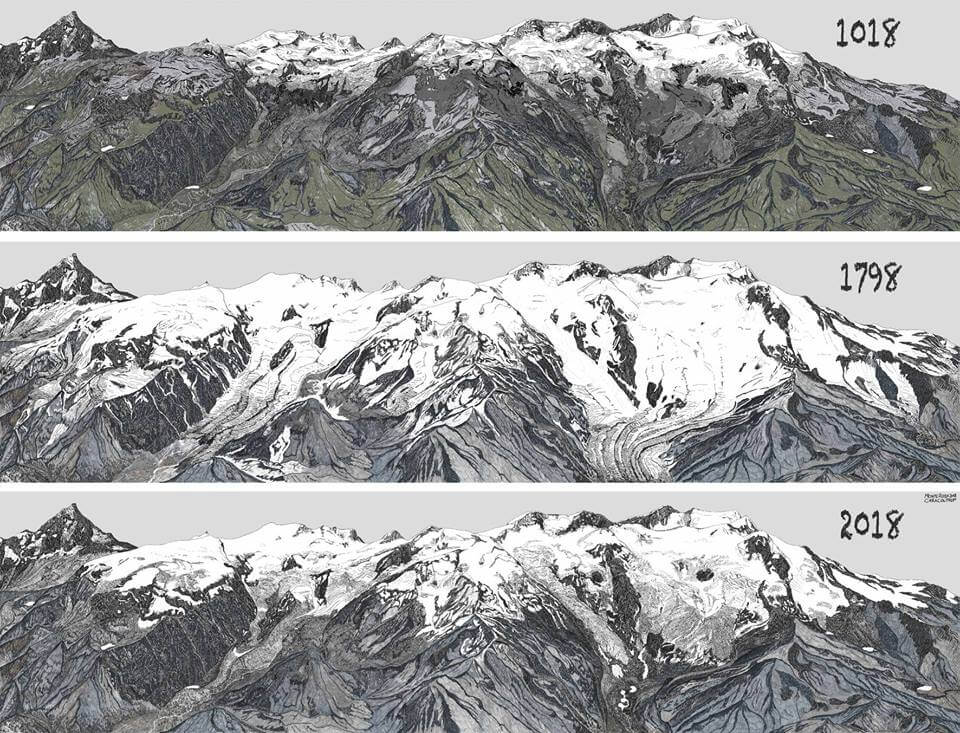 Il ghiacciaio del Monte Rosa come non l'avete mai visto