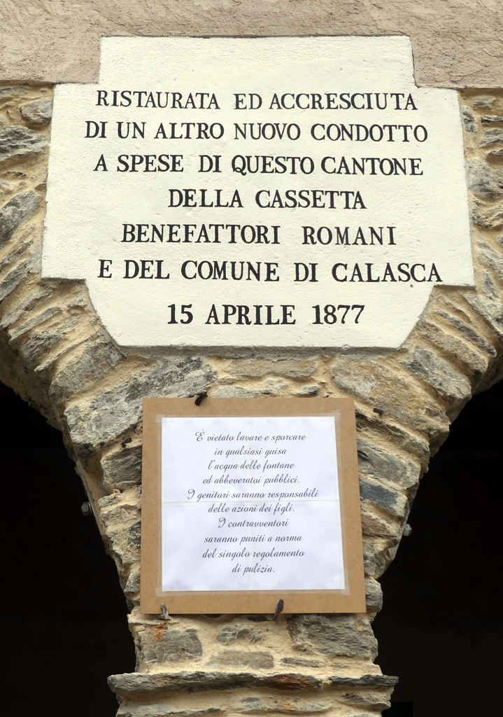 Il recupero del lavatoio di Calasca Dentro